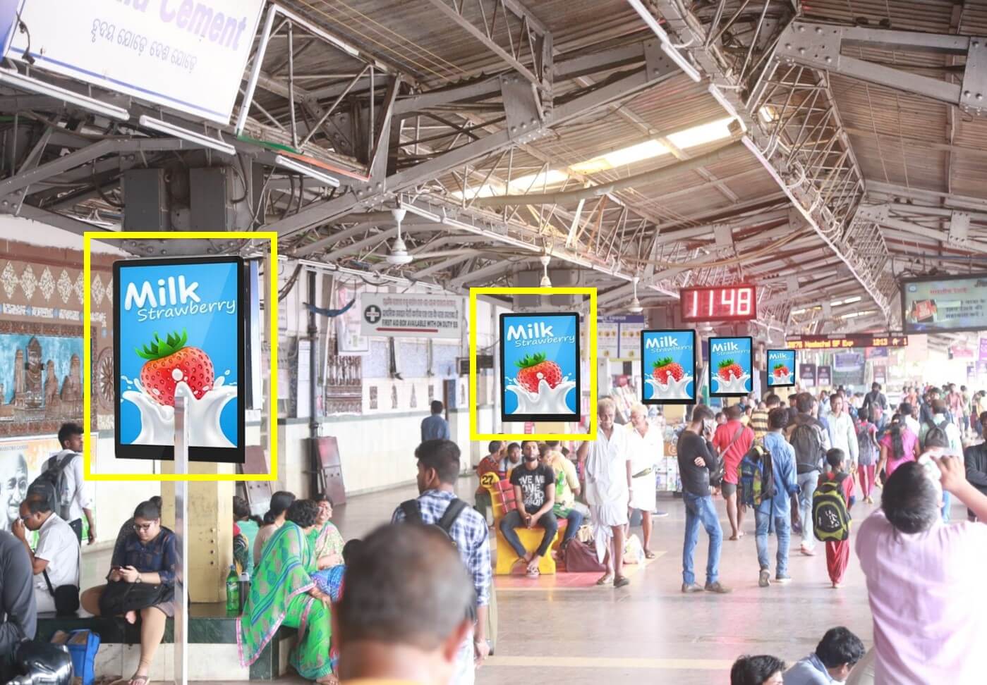 Railway station advertising in Chennai - Prananya Ads